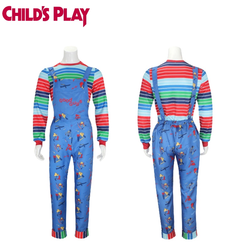 Chucky Cosplay Clothes Polyester Material Streetwear Fashion Size ...