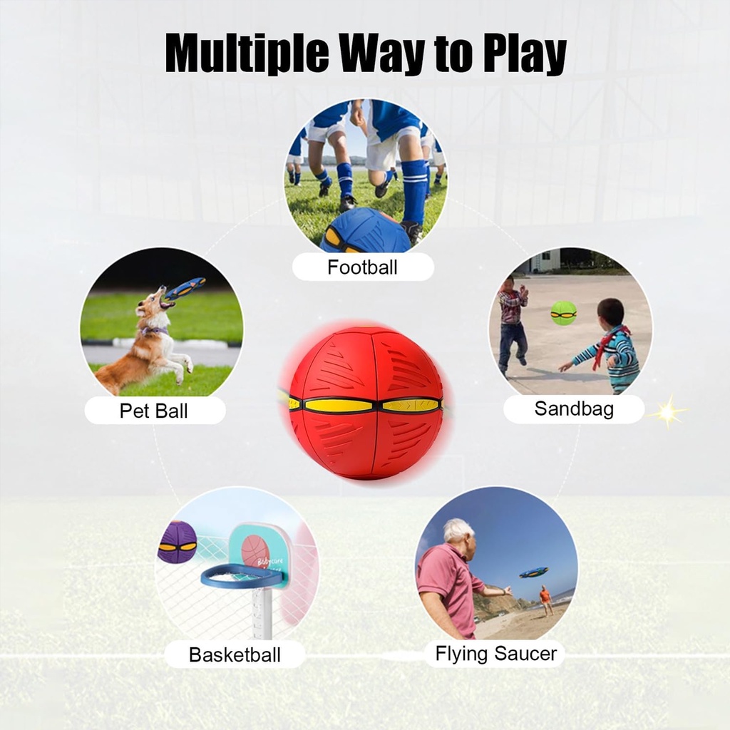 Realeos Bola Magic Flying Saucer Ball UFO Flying Flat Throw Disc Ball ...