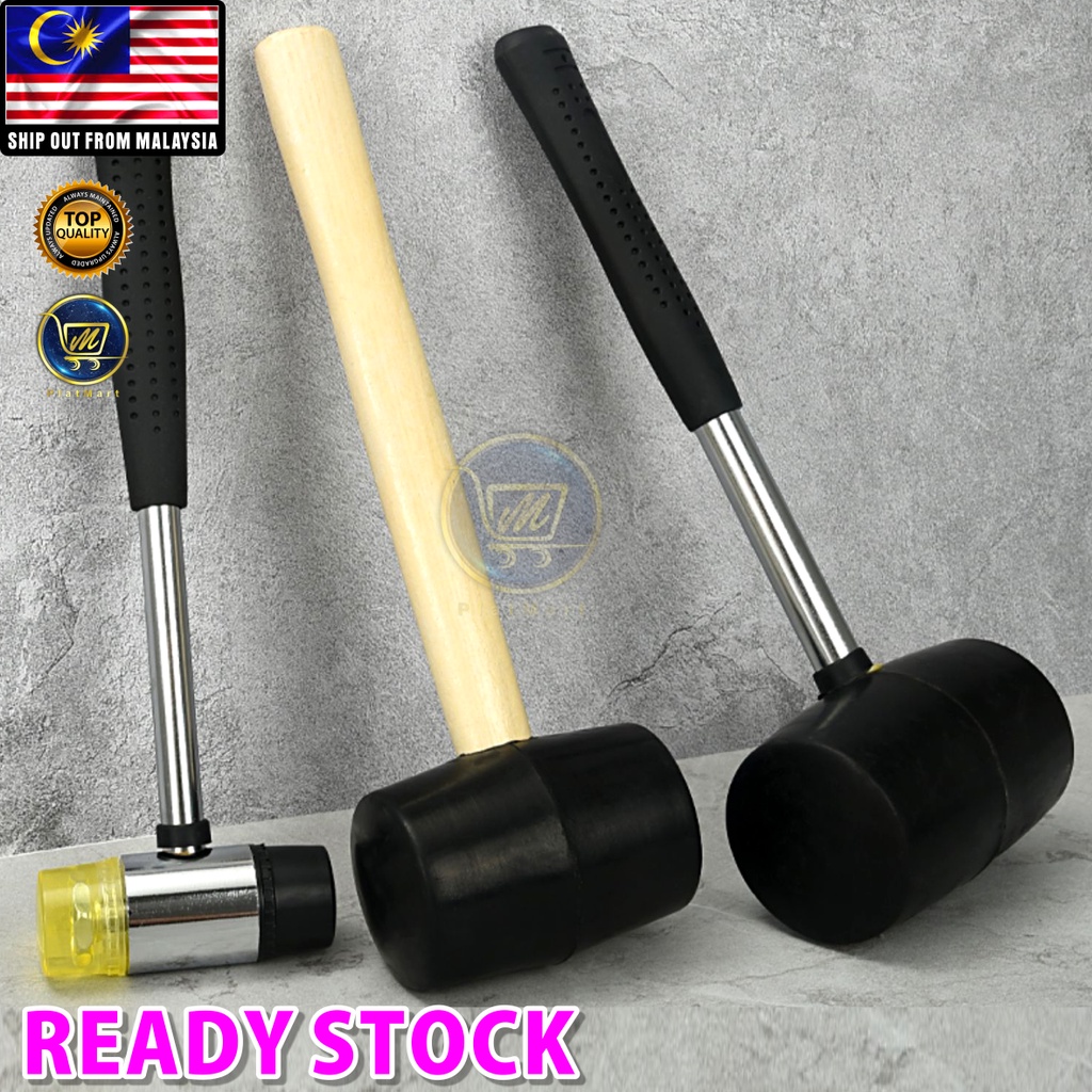 PlatMart - [READY STOCK] Heavy Duty Rubber Hammer With TPR Handle ...