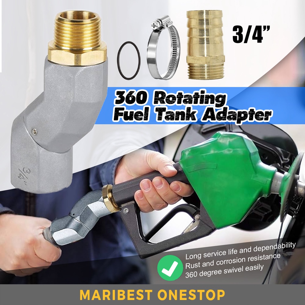Fuel Hose Nozzle Swivel Connector Gas Diesel Fuel Transfer Pump Swivel ...
