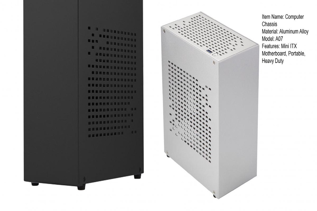 [ready Stock] Heavy Duty Computer Case Mini Itx Computer Case Compact