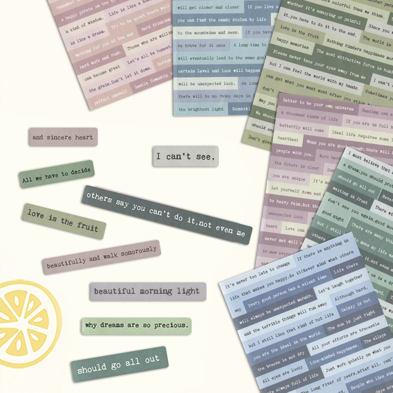 Sticker Introduction Suitable for Art Diary DIY Notebook Collage Photo ...