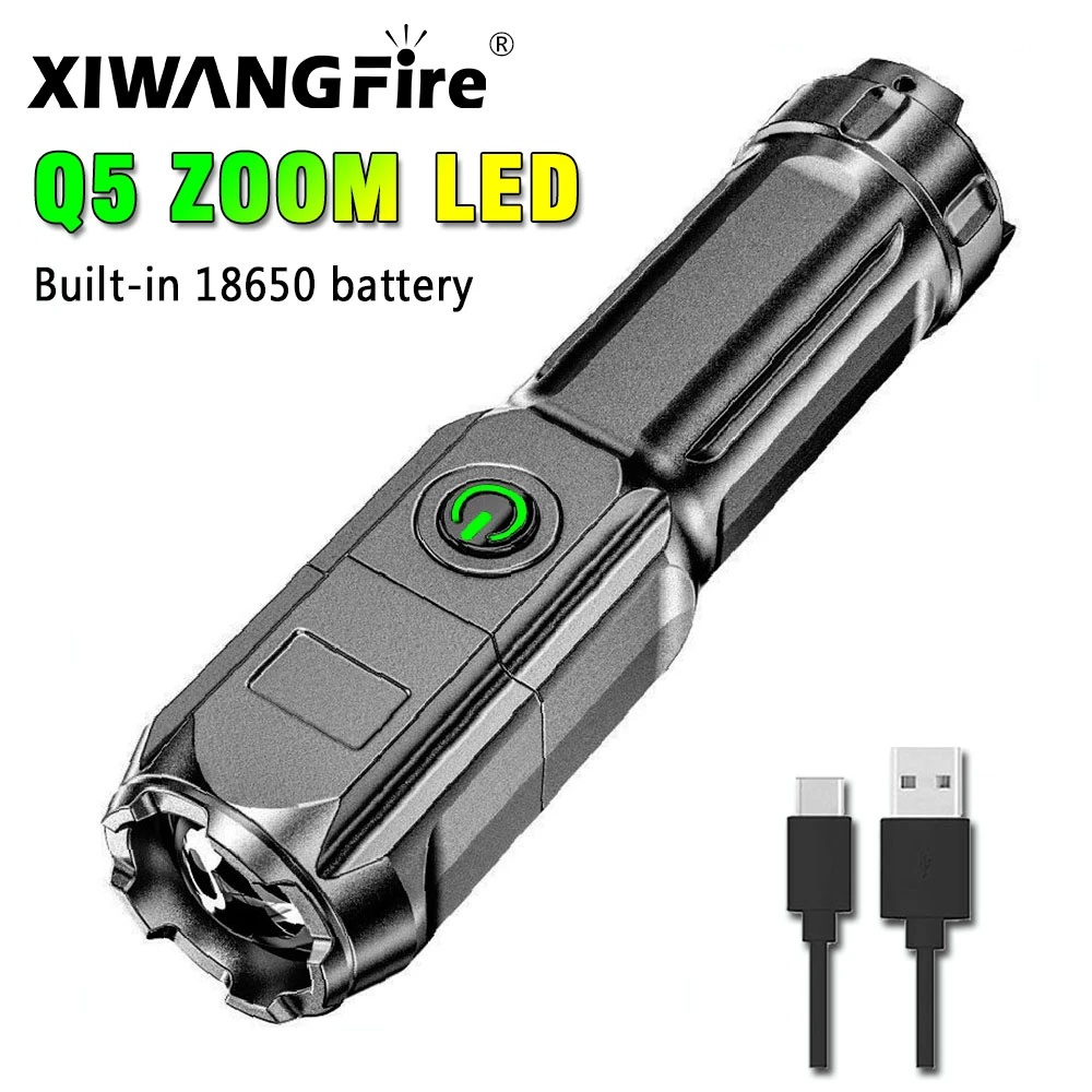 XIWANGFIRE Flashlight Ultra Bright Flashlight Variable Focus Outdoor ...