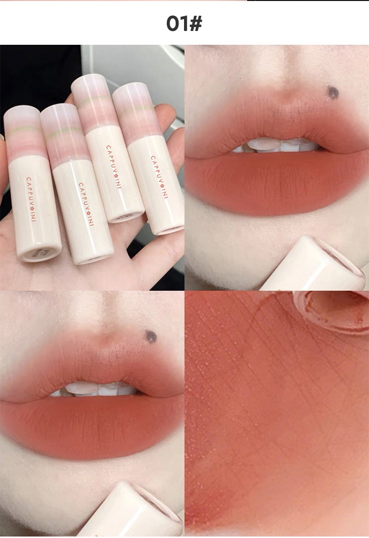 Cappuvini Velvet Lip Glaze 8 Colors Matte High Color Waterproof ...