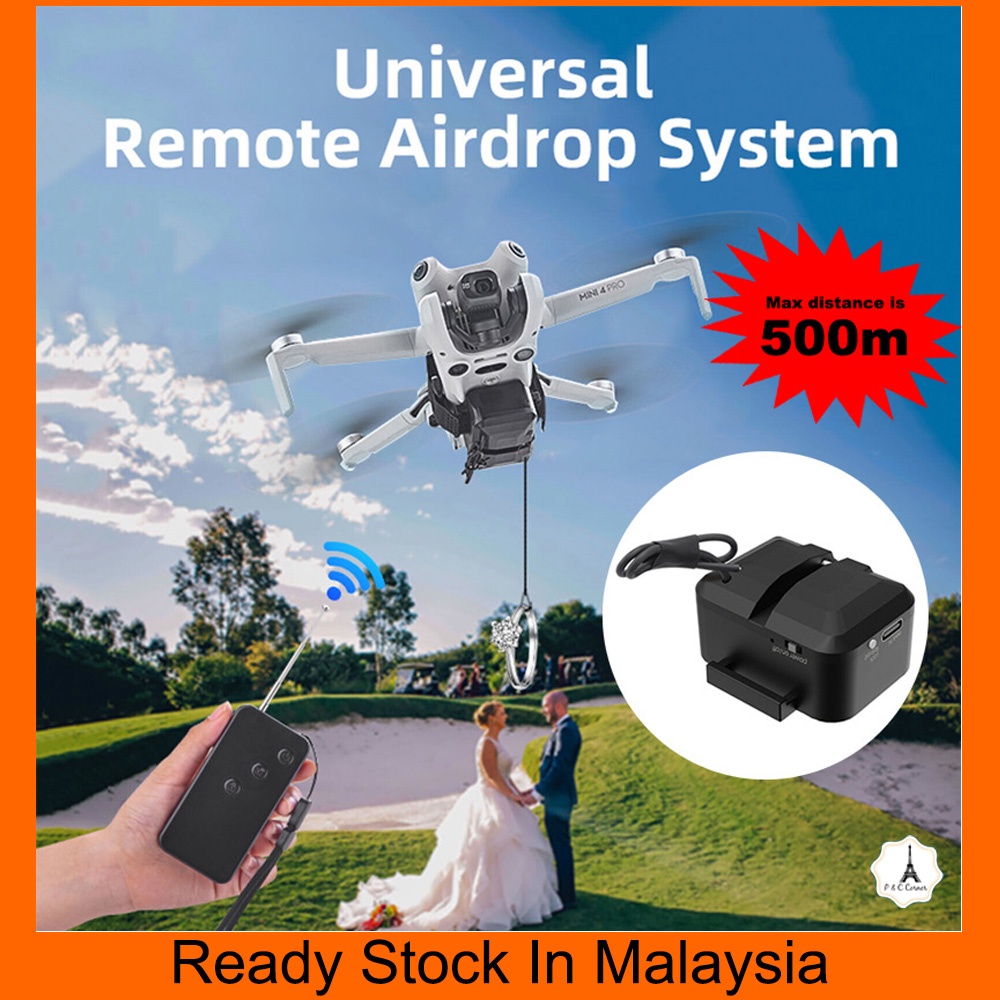 Universal Drone Air Dropper System Max 500m Distance Wedding Delivery ...