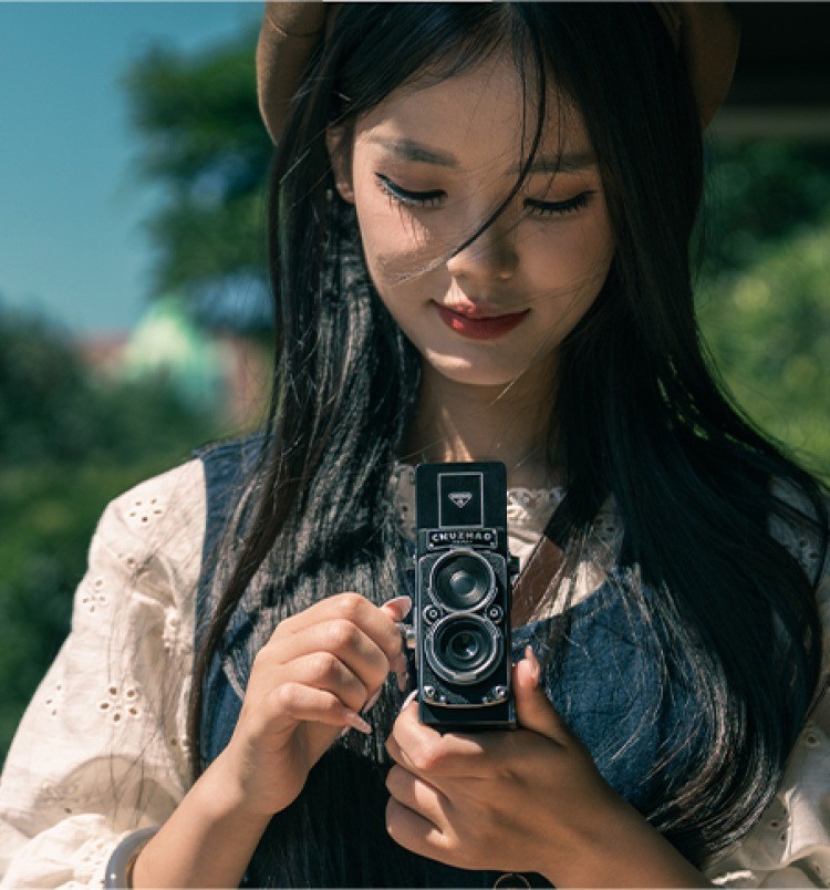 CHUZHAO M1 Retro Twin-Lens Digital Camera – CCD Effect, HD, Vlog, Manual Wind, Gift for Girls ...