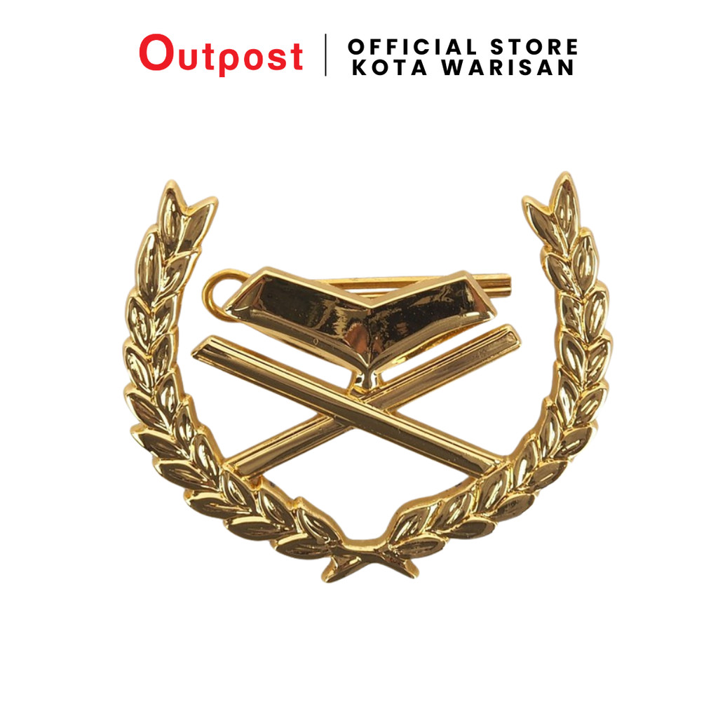 Outpost Oakleaf Rehal Metal Badge / Lencana Bunga Padi Rehal Besi Kadet ...