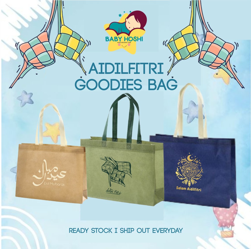 BH Non Woven Bag Custom Raya Gift Tote Recycle Beg Large Ramadhan ...