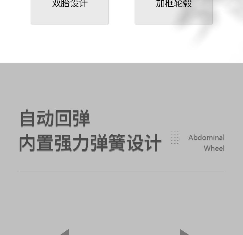 RamadanBrand New Thickened Double Wheel Abdominal Wheel Unisex ...