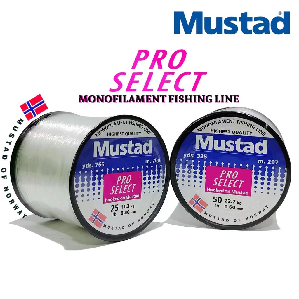 MUSTAD PRO SELECT MONOFILAMENT FISHING LINE | Shopee Malaysia