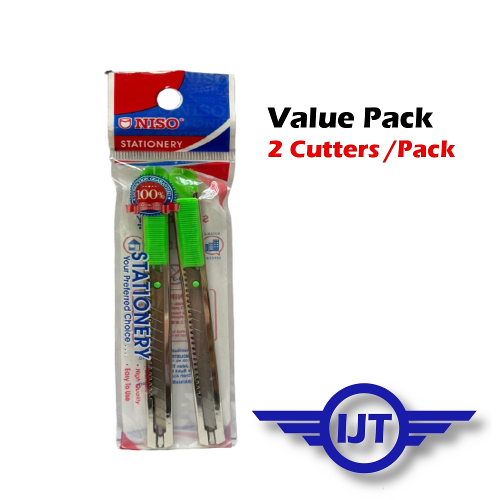 Niso Value Pack Small Cutter Knife / Pen Knife / Blade Cutter (2pcs ...