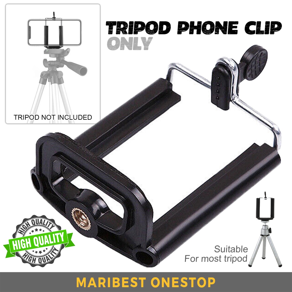 Universal Mobile Phone Holder Clip For Tripod U Shape Clip Phone Tripod ...