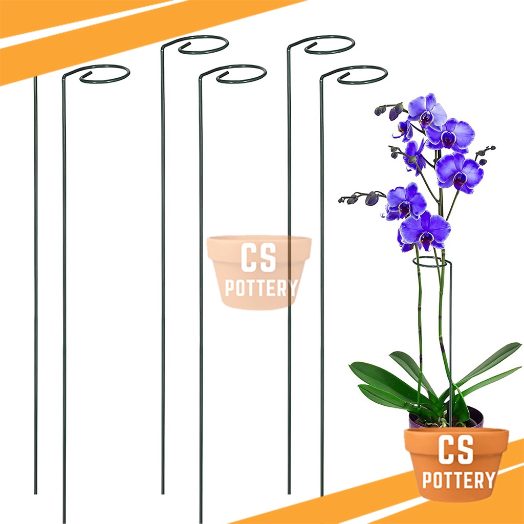 Metal Plant Support Rod Garden Plant Support Stake Flowers Orchids ...