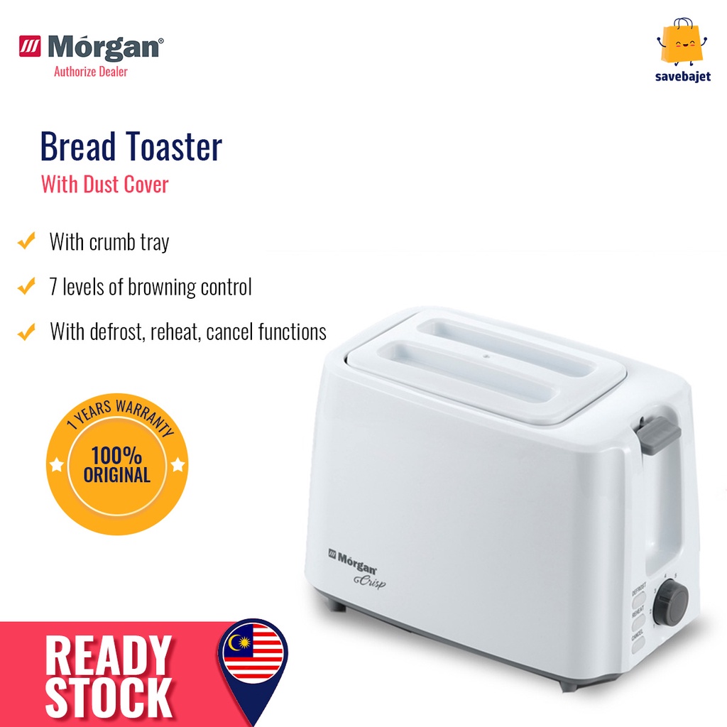 Morgan Pembakar Roti Toaster Slice Toaster With Cover MTS-22A MTS-22C ...