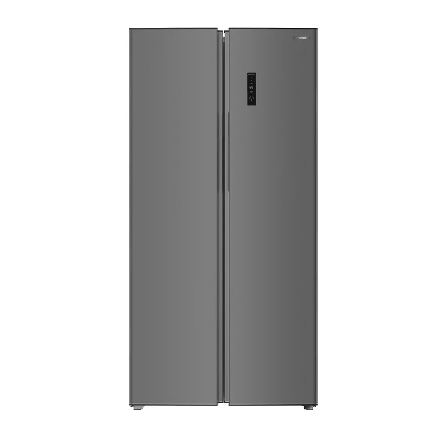 Skyworth 470L Side By Side Inverter Refrigerator SBS-408WP (Dark Silver) | Shopee Malaysia
