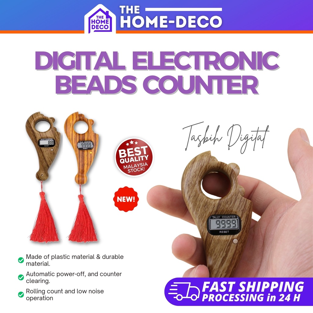 Islamic Tasbih Zikir LCD Digital Electronic Beads Counter Digital ...