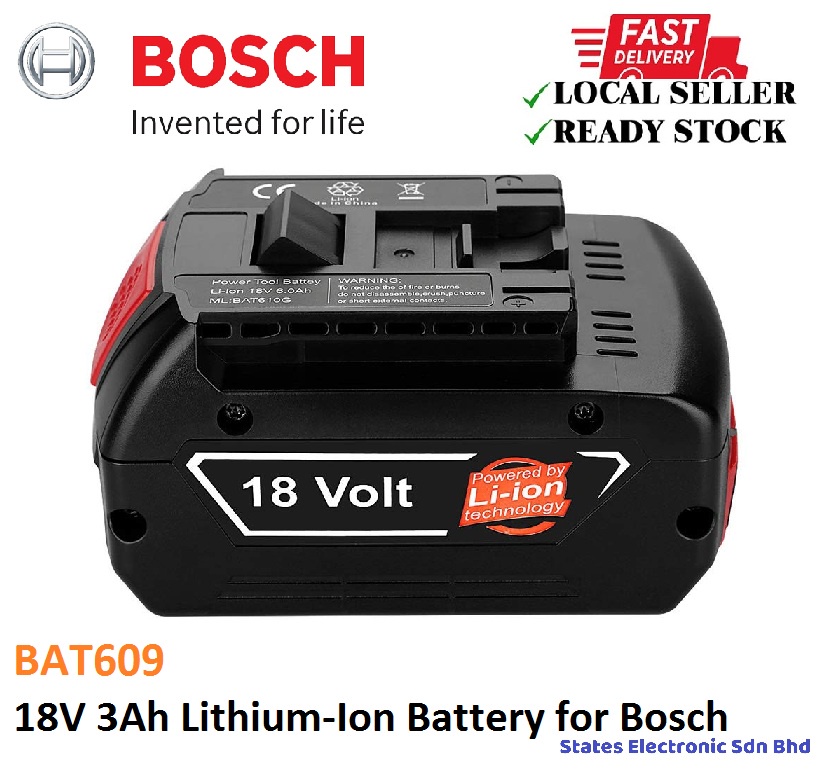 BAT609 18V 3Ah Lithium-Ion Battery for Bosch | Shopee Malaysia