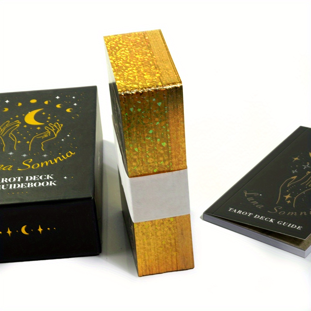 Luna Somnia Tarot Deck With Paper Guidbook Origin Size With Gilded Edge ...