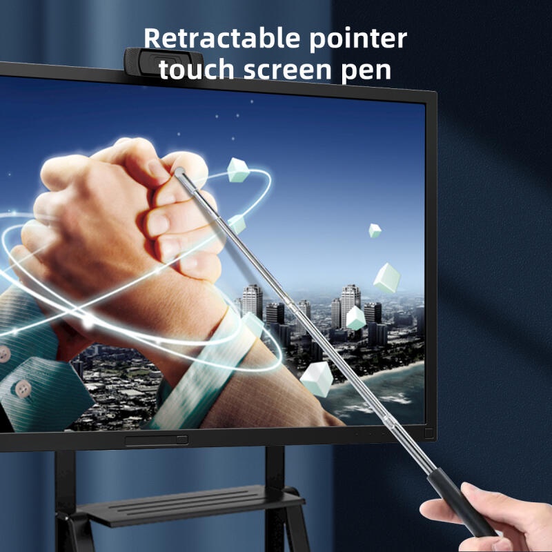 Telescopic Felt Nib Touch Screen Pointer Pen Stainless Steel Teacher ...