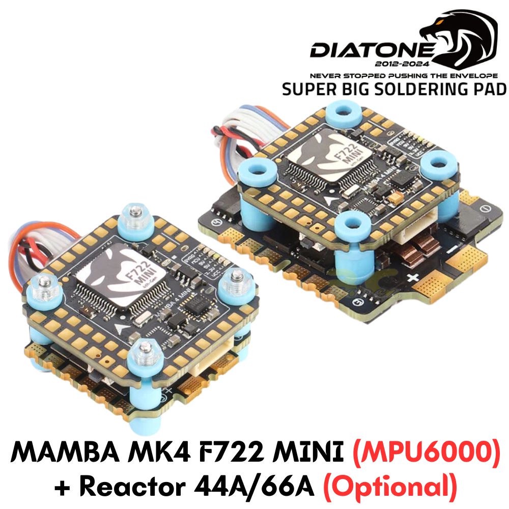 Diatone MAMBA (20×20) MK4 F722 MINI (MPU6000)+5 Reactor 44A/66A 4-6S ...