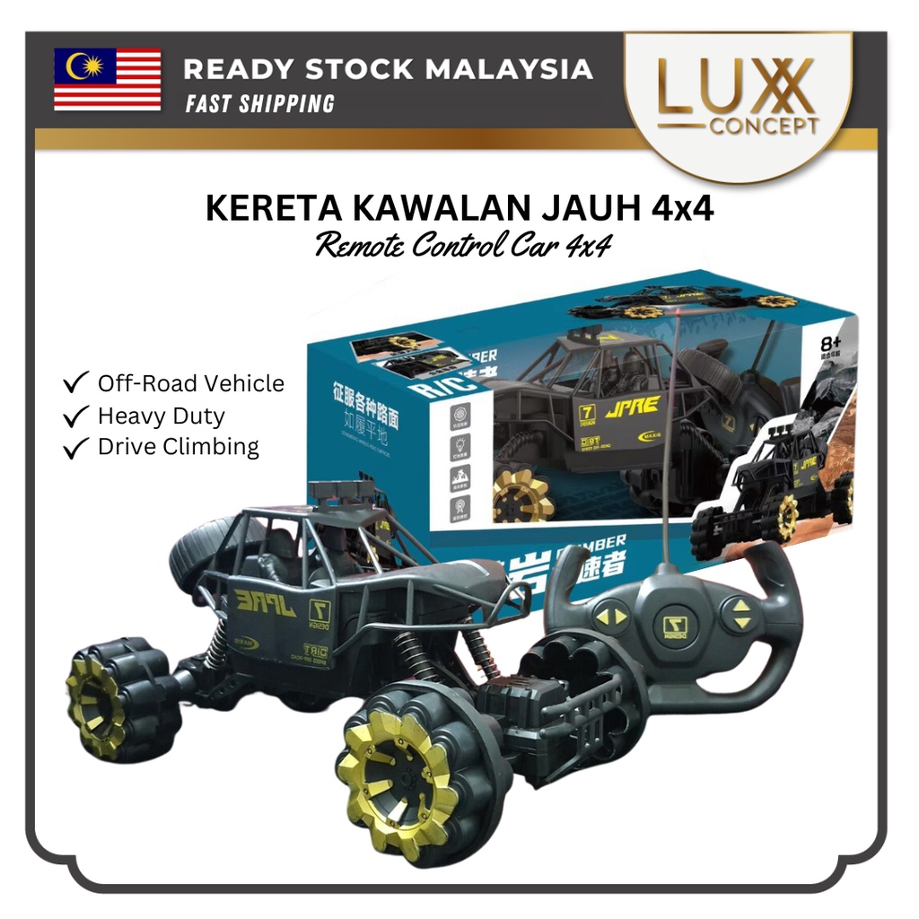 Remote Control Car Four Wheel [Silver/ Black] Drifting Off Road Kereta ...