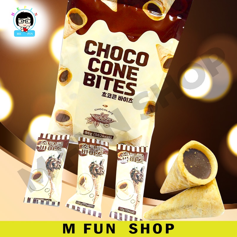 *Ready Stock* 96G Korean Snacks Choco Cone Bites Ice Cream Waffle (12G ...