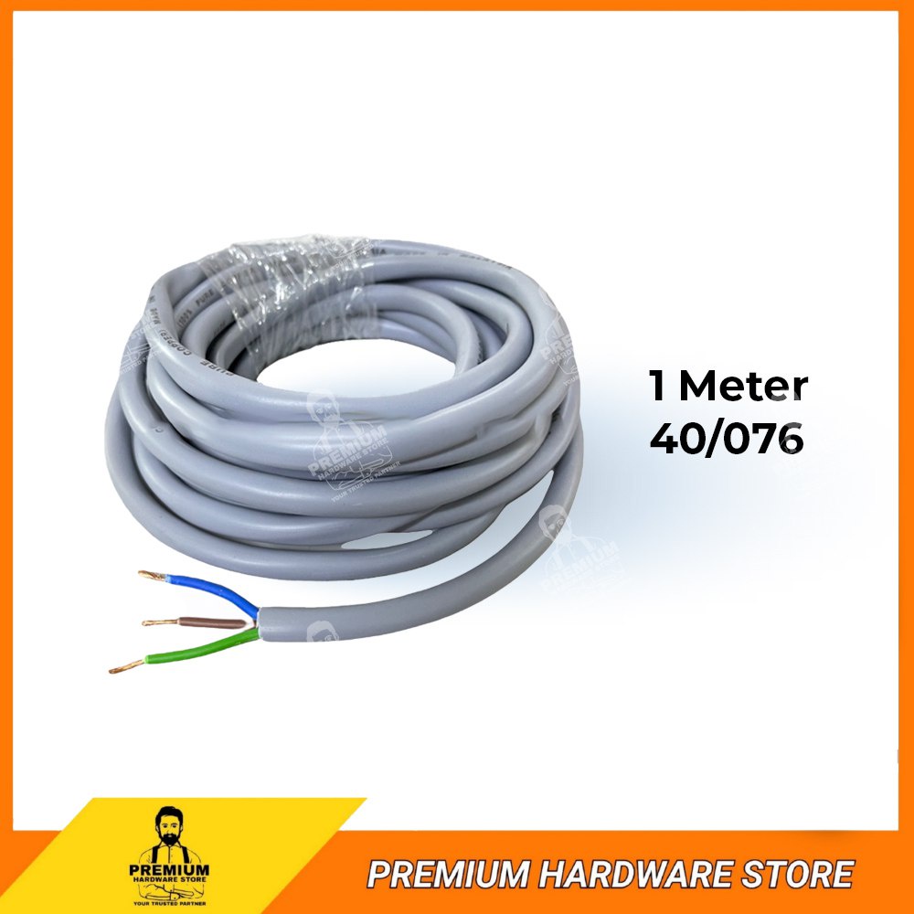 FLEXIBLE CABLE 3 Core x 40/0076 1.5mm 100% Pure Copper Cable Wire Kabel ...
