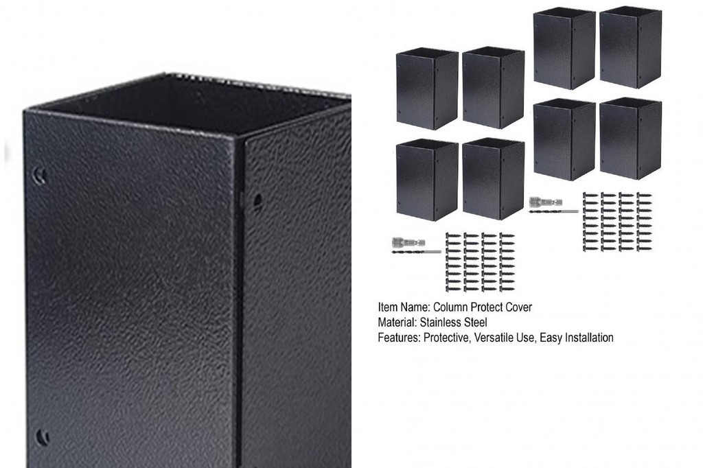 [Ready stock] Deck Railing Post Cover Adjustable Stainless Steel Post ...