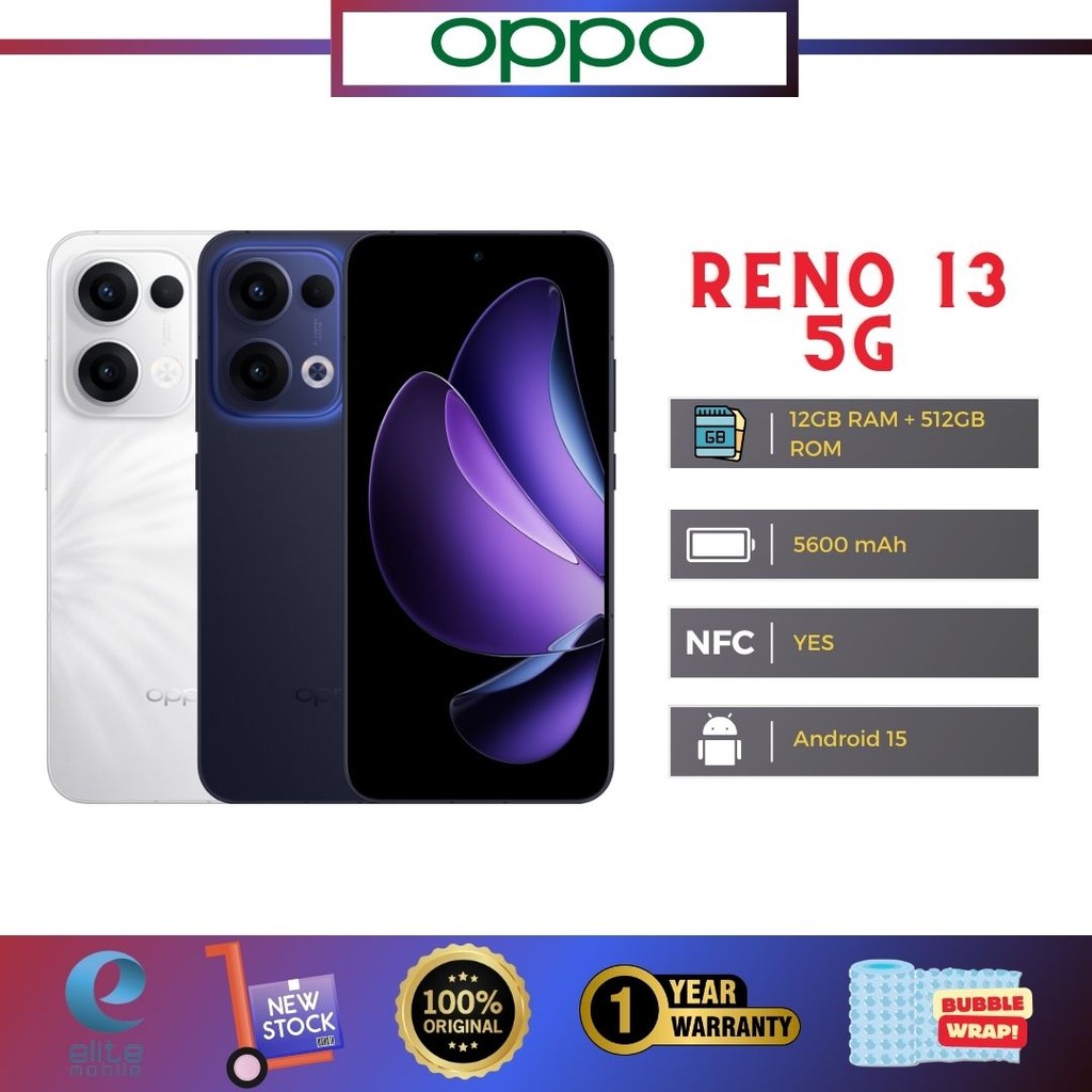 OPPO RENO 13 5G | 12GB + 512GB | IP69 Water and Dust Resistance | 6.59 ...
