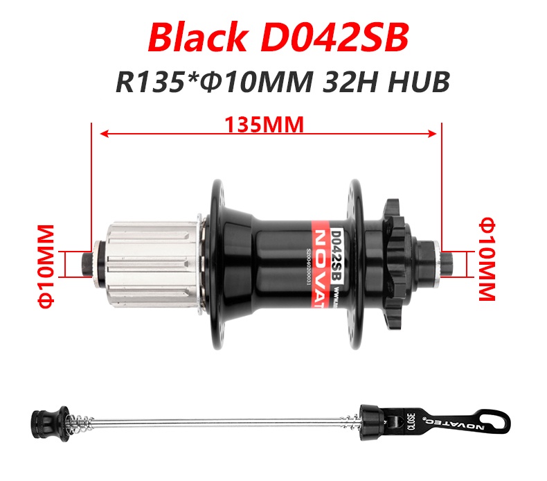Hubs mtb NOVATEC D041SB D042SB Mountain Bike 28H 32H 36 Holes Quick ...