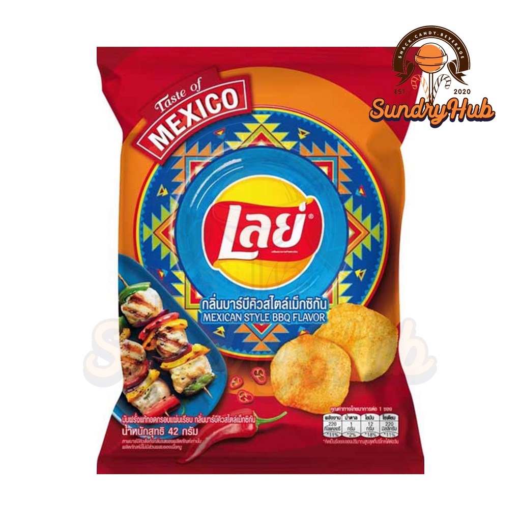 Lays 20B Potato Chips Mexican Style BBQ 42g | Shopee Malaysia