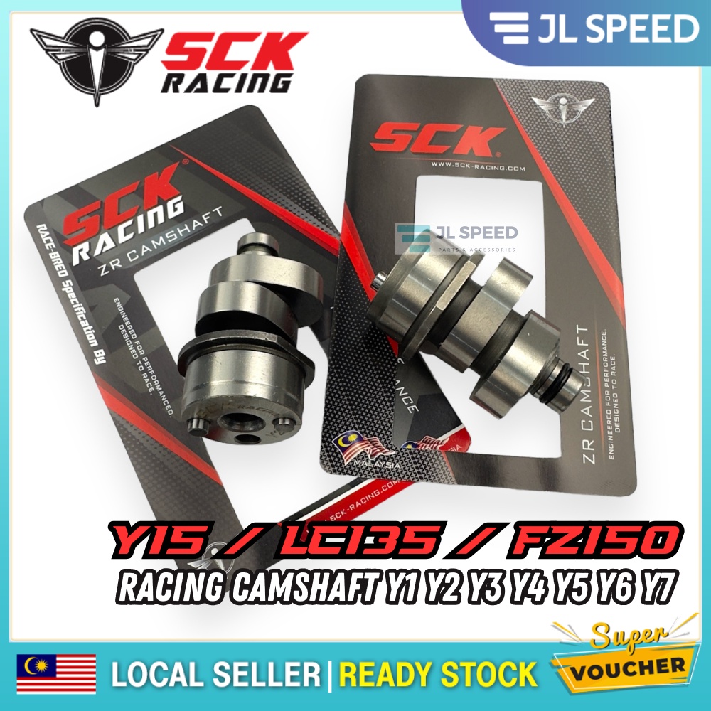 SCK RACING Y15 Y15ZR / LC135 LC 135 V1-V7 / FZ 150 CAMSHAFT CAM SHAFT RACING Y1+ Y2 Y3 Y4 Y5 Y6 ...