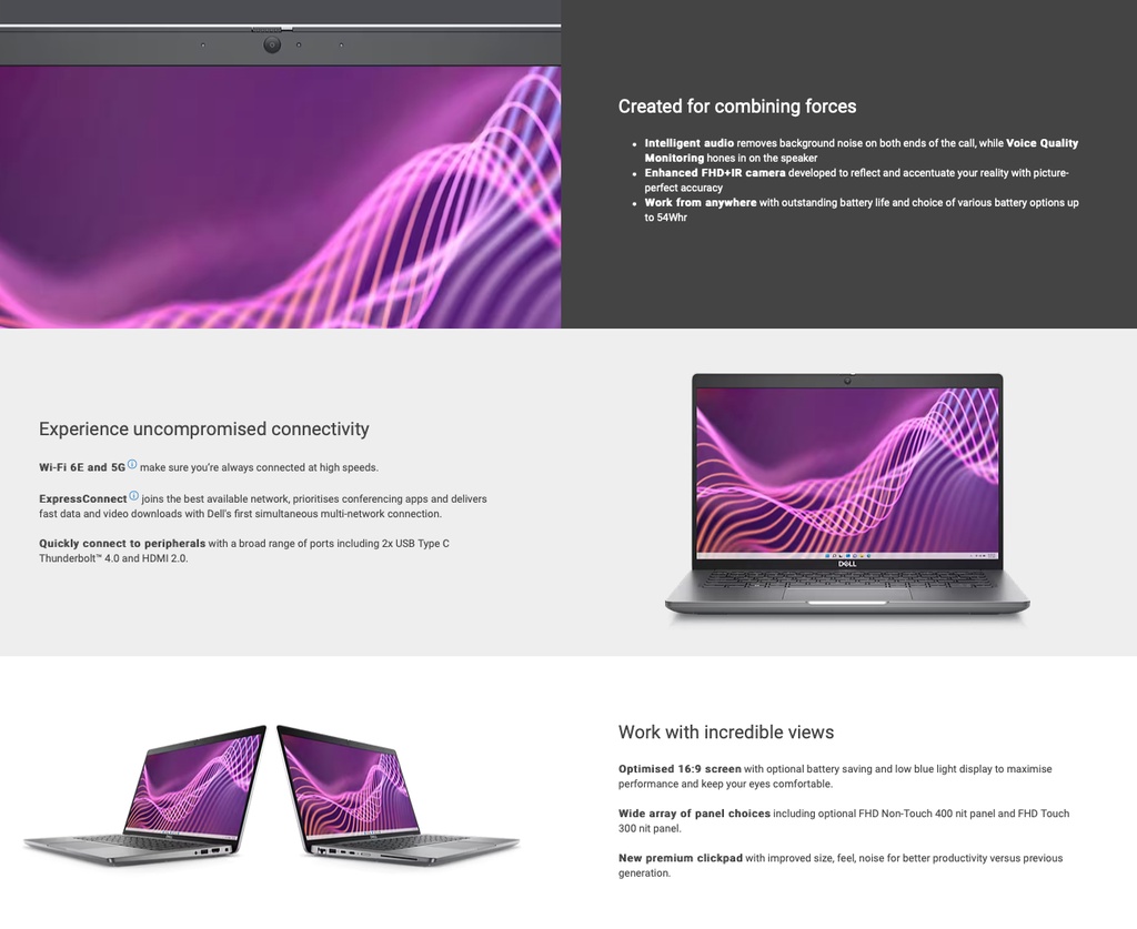 Dell 14" Latitude 5440 Laptop i5-1335U 16GB 1TB FHD IPS Win11Pro Intel ...