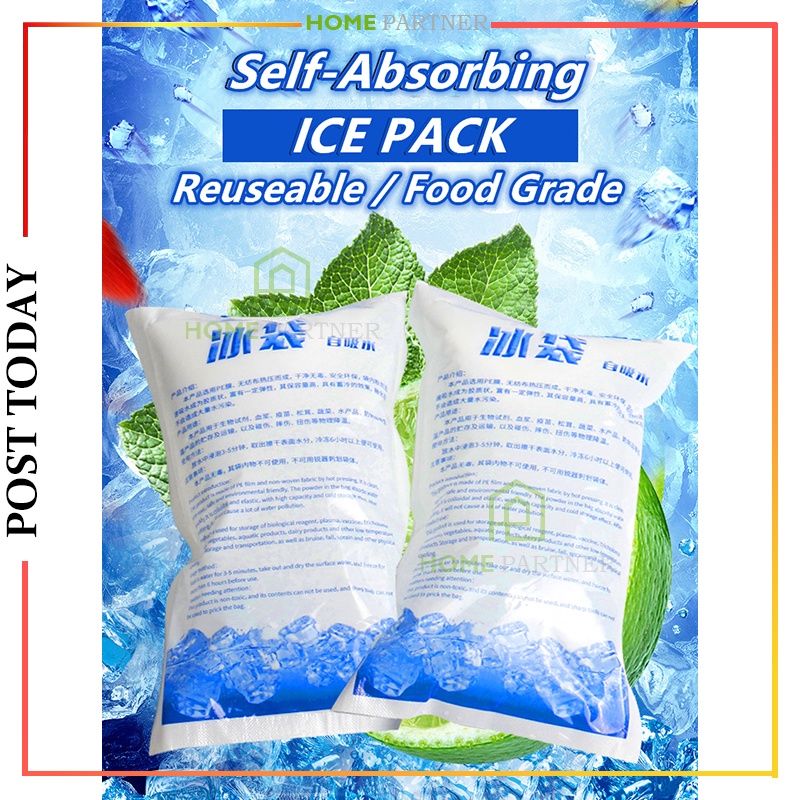 Self-Absorbent Ice Pack Bag Repeated Use Express Refrigerated Fresh ...