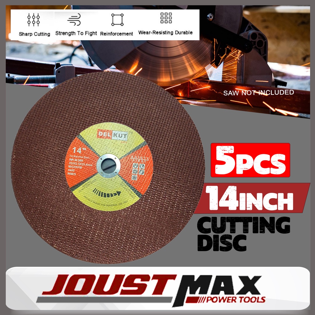 5Pcs 14 Inch Metal Cutting Disc Cut Off Machine Blade Mata Grinder ...