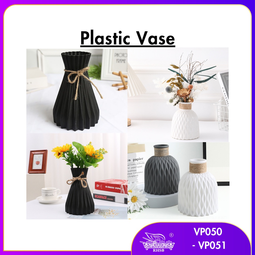 HIGH QUALITY PLASTIC VASE / FLOWER POT / PASU BUNGA PLASTIK / PASU ...