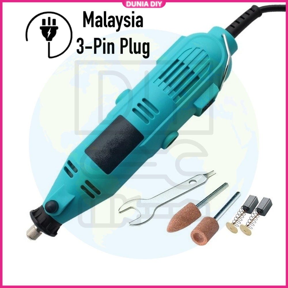 3mm Electric Die Drill Grinder Mesin Porting Tool Mesin Korek | Shopee ...