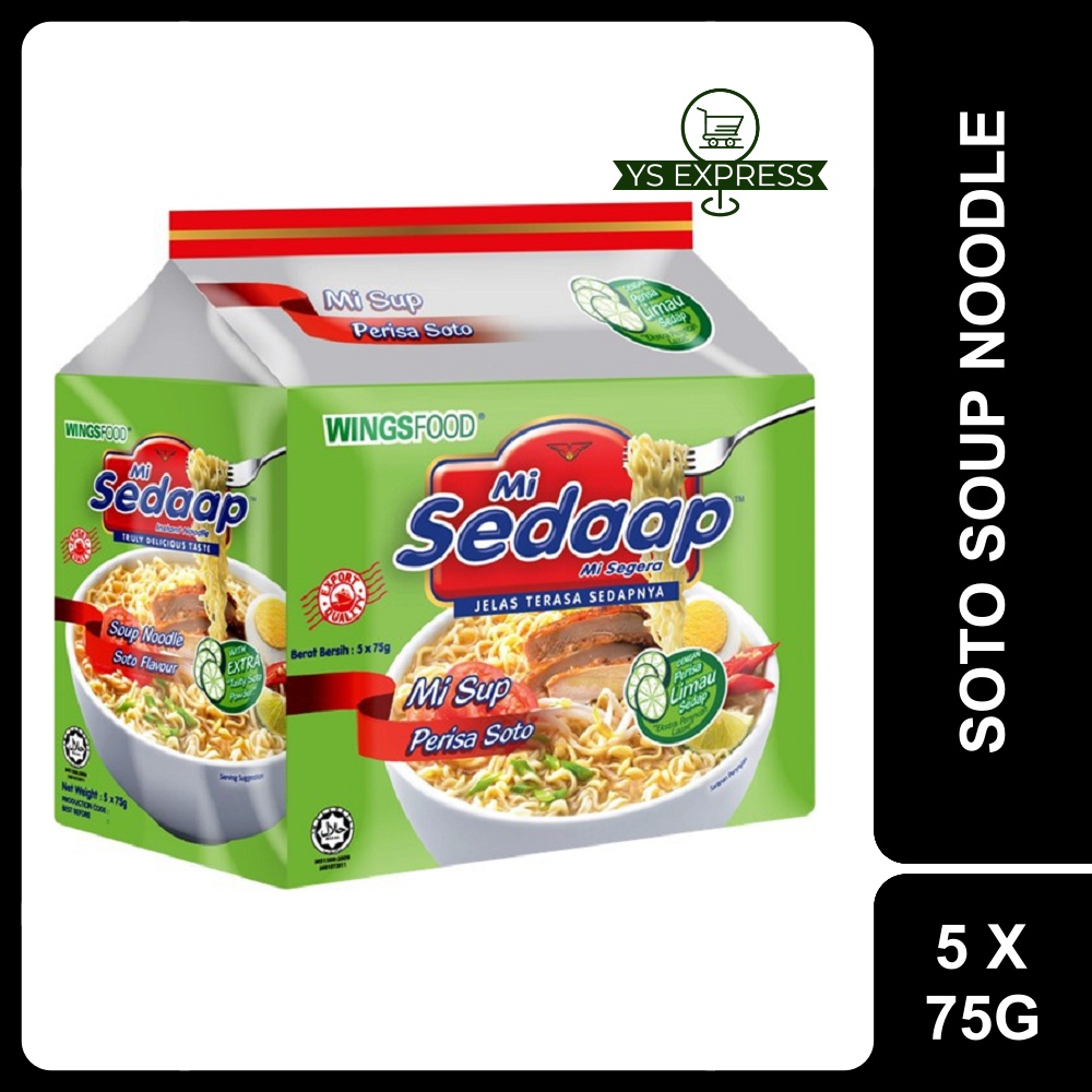 MI SEDAAP Soto Soup Noodle 5 X 75G - Mi Sup Soto | Shopee Malaysia