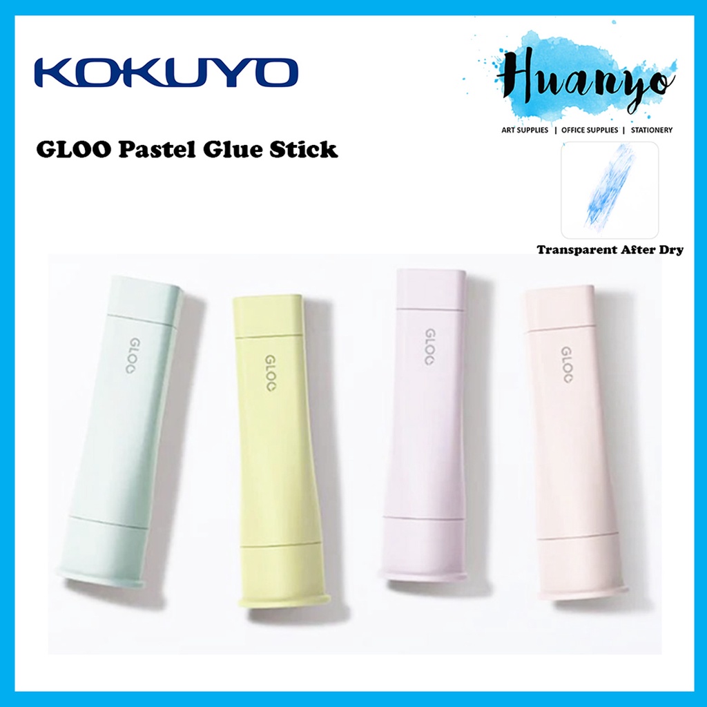 [Limited Edition] Kokuyo Gloo Square Tip Pastel Glue Stick Disappearing ...