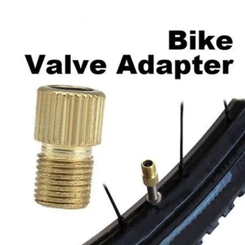 Aluminum Alloy Bike Inner Tube Valve Adaptor / Bikes Tire Inflation ...
