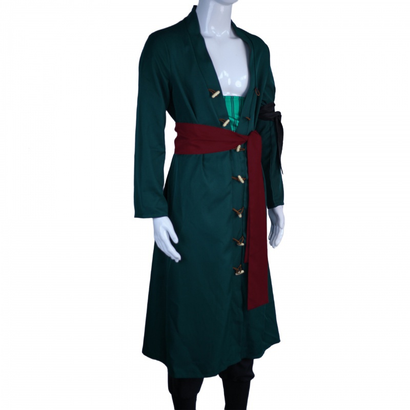 【IN Stock】Roronoa Zoro Cosplay Costume Anime Zoro Roronoa Outfit Green ...