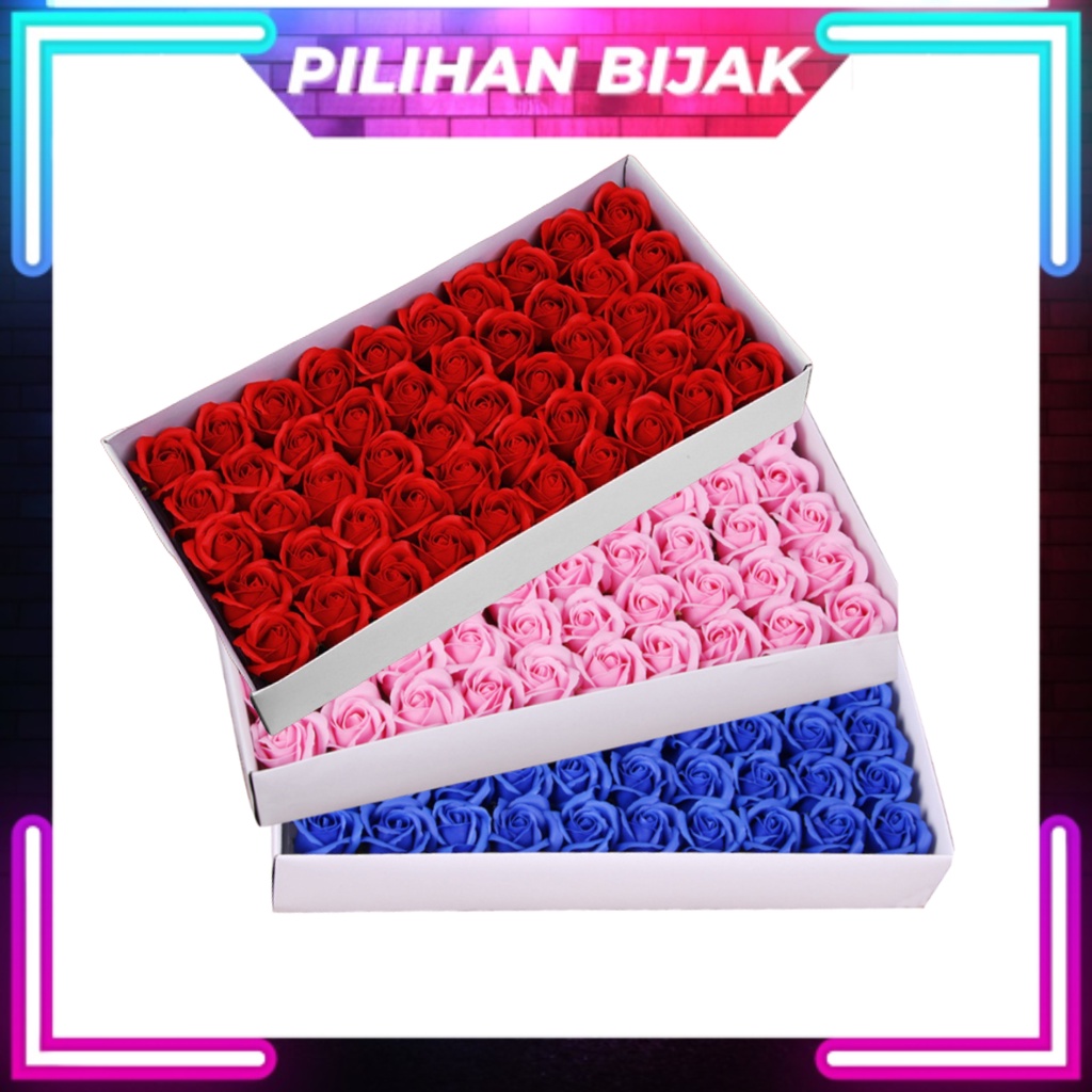 50pcs Layer Korea Rose Soap Flower Soap Flower With Base Fragrant Scent ...