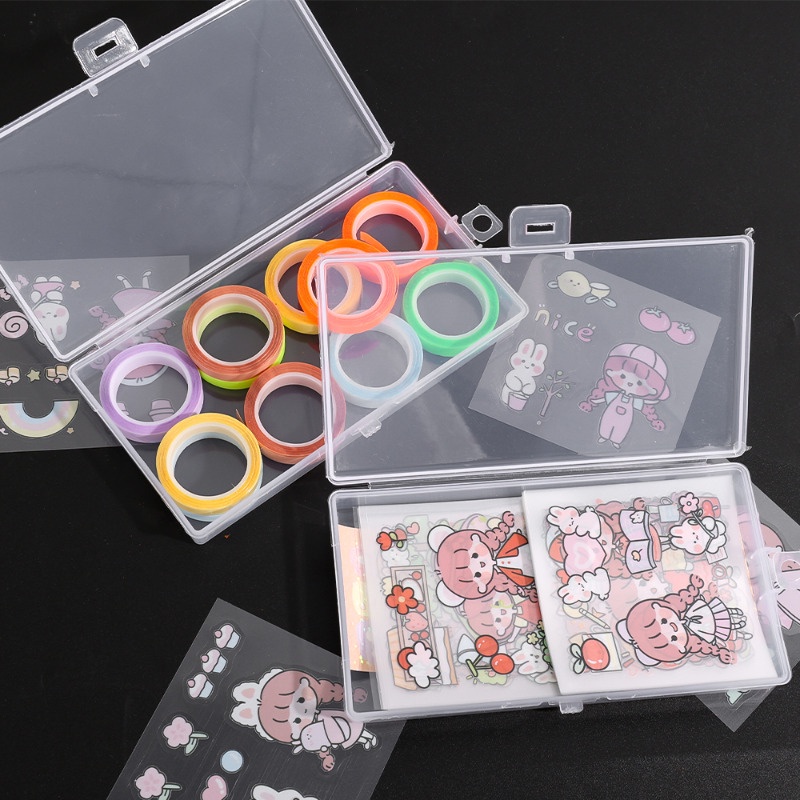 Portable Transparent Small Object Storage Box / Mini Travel Dust-Proof ...