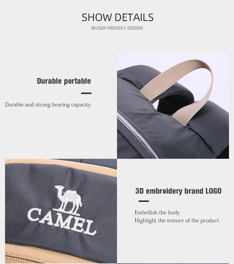 CAMEL CROWN Mountaineering bag 30L outdoor waterproof backpack large-capacity hiking backpack ...