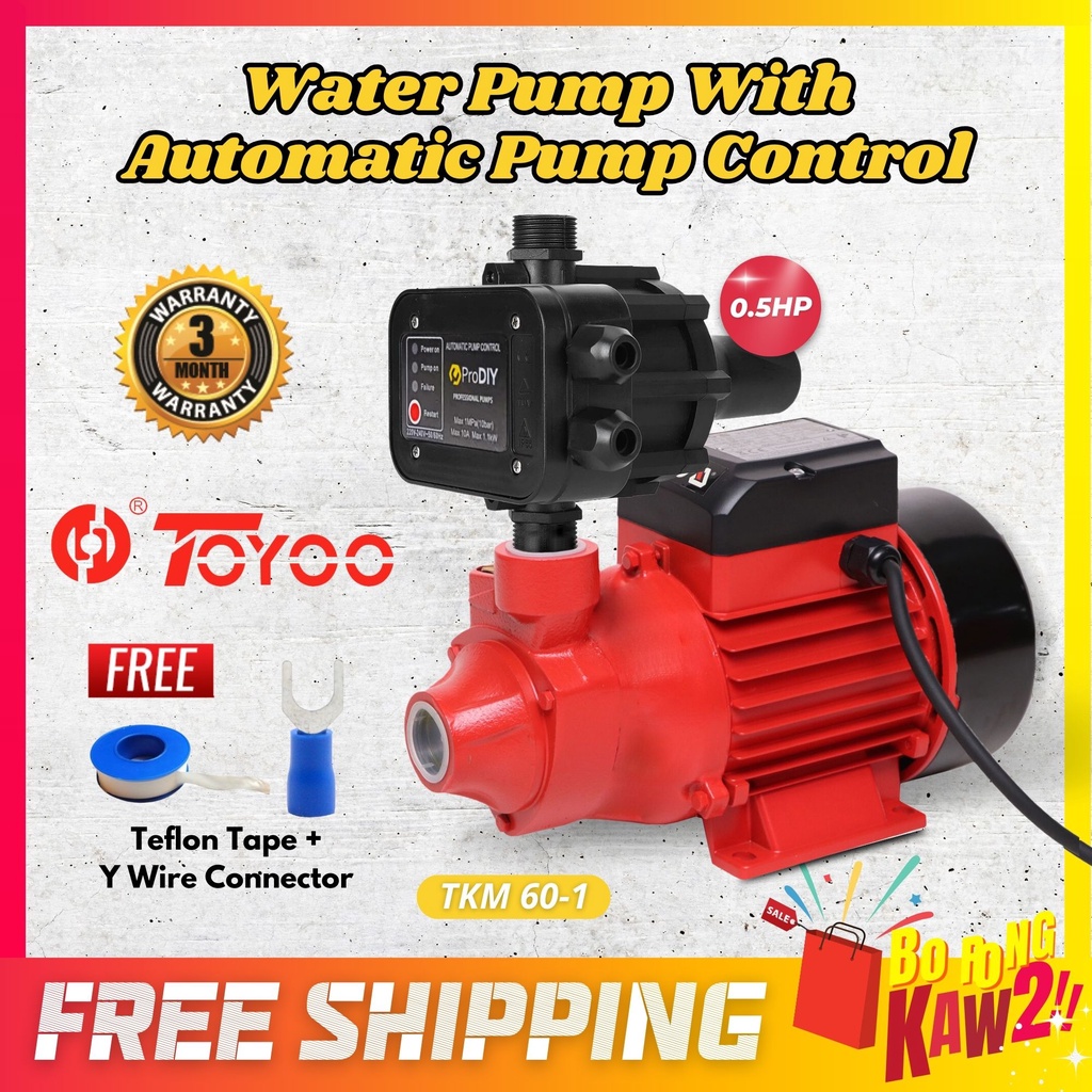 Automatic Auto Pressure 0.5HP ELEC IPH Water Pump With Automatic Pump ...