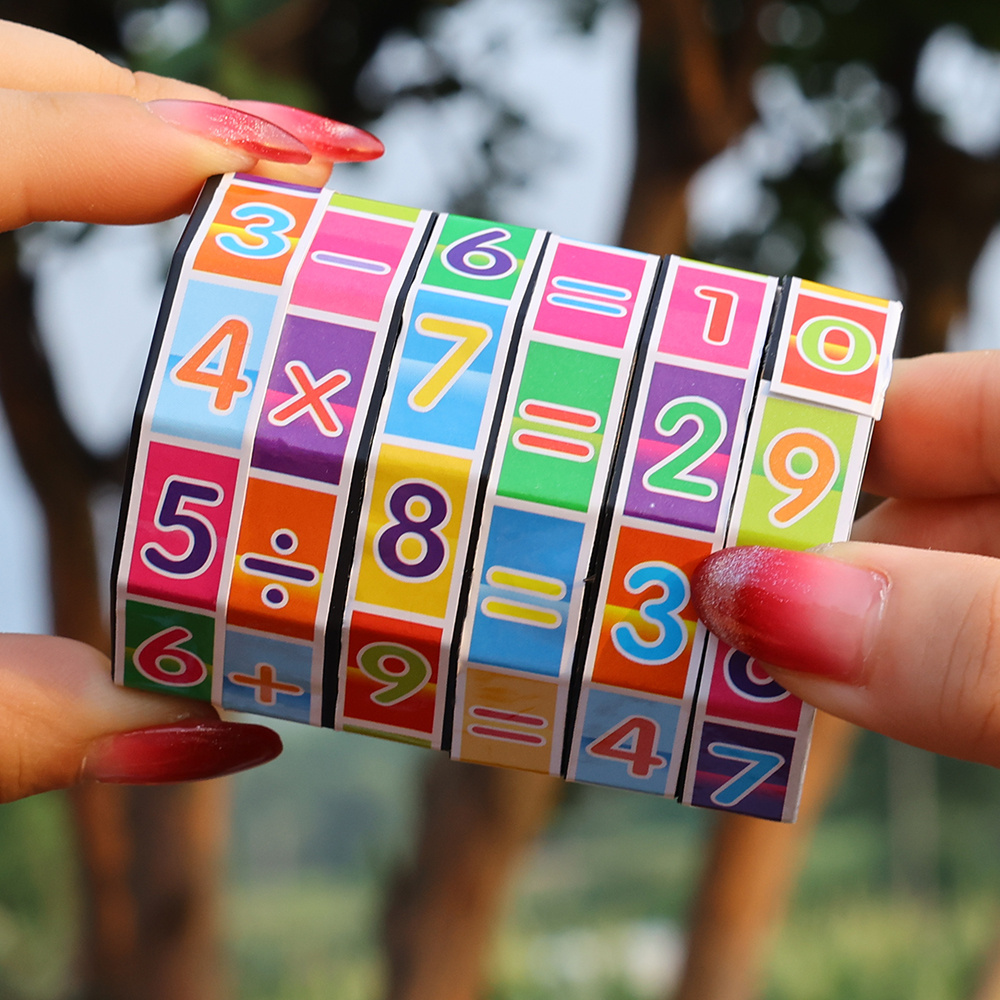 Children Mathematics Numbers Magic Cube Toy Learning To Add Subtract ...
