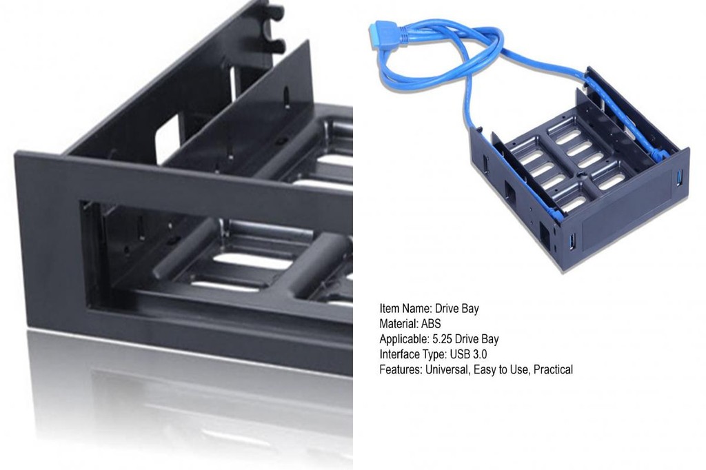 Hard Drive Bay Adapter Pc Case Storage Expansion Kit Universal Front ...