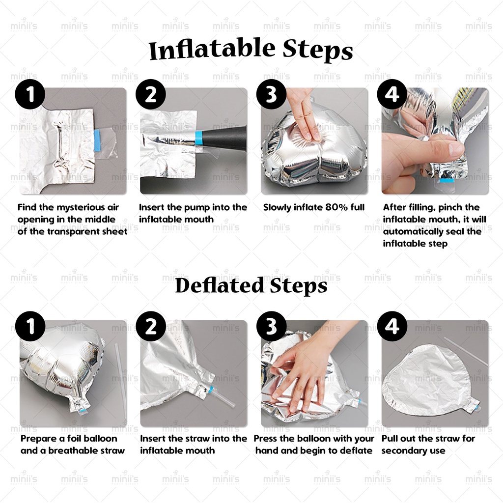 MINIIS PARTY 1Pc Handheld Balloon Belon Cartoon Hand Ballon Hand Held ...