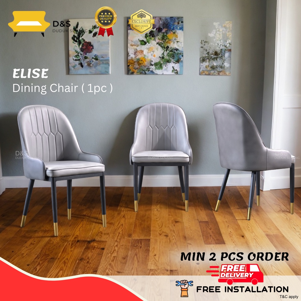 ELISE Dining Chair (Price for 1 pc) / Kerusi Makan Minimalist Design ...