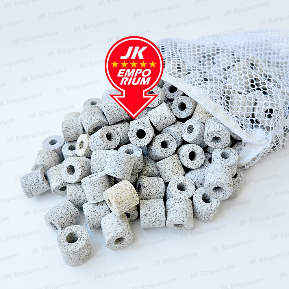 1kg Net Bag Nano Ceramic Bio Ring Bioring Aquarium Fish Tank Filter ...